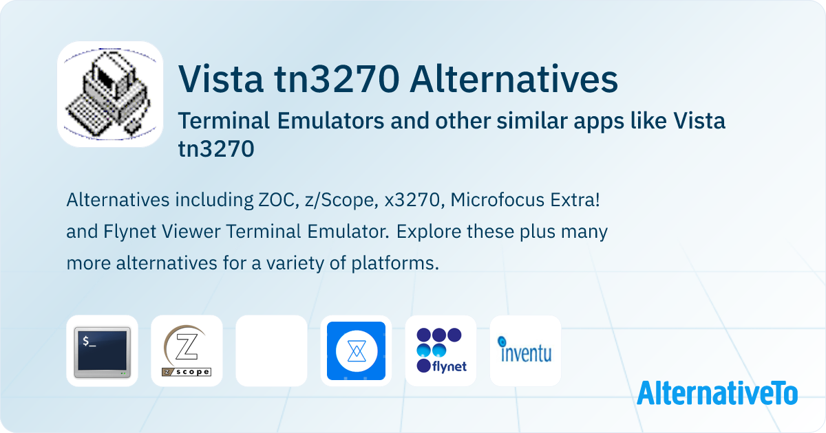Vista tn3270 Alternatives: Top 6 Terminal Emulators & Similar Apps ...