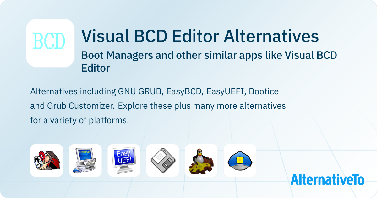 Visual BCD Editor Alternatives: Top 15 Boot Managers & Similar Apps ...