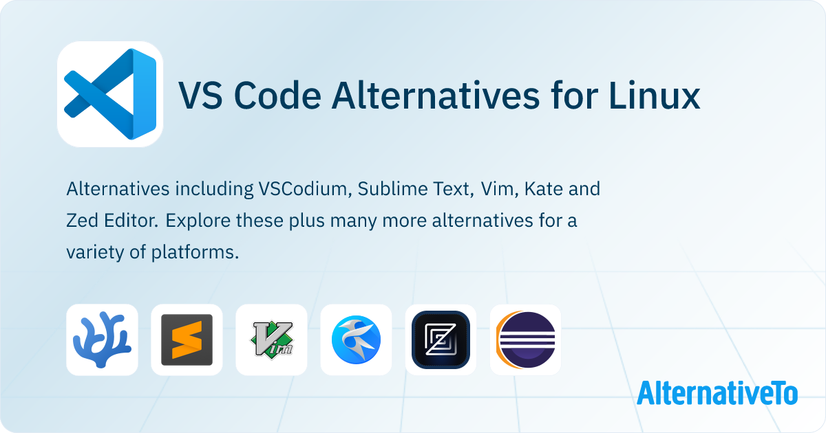 VS Code Alternatives for Linux: Top 12 Code Editors & IDEs | AlternativeTo