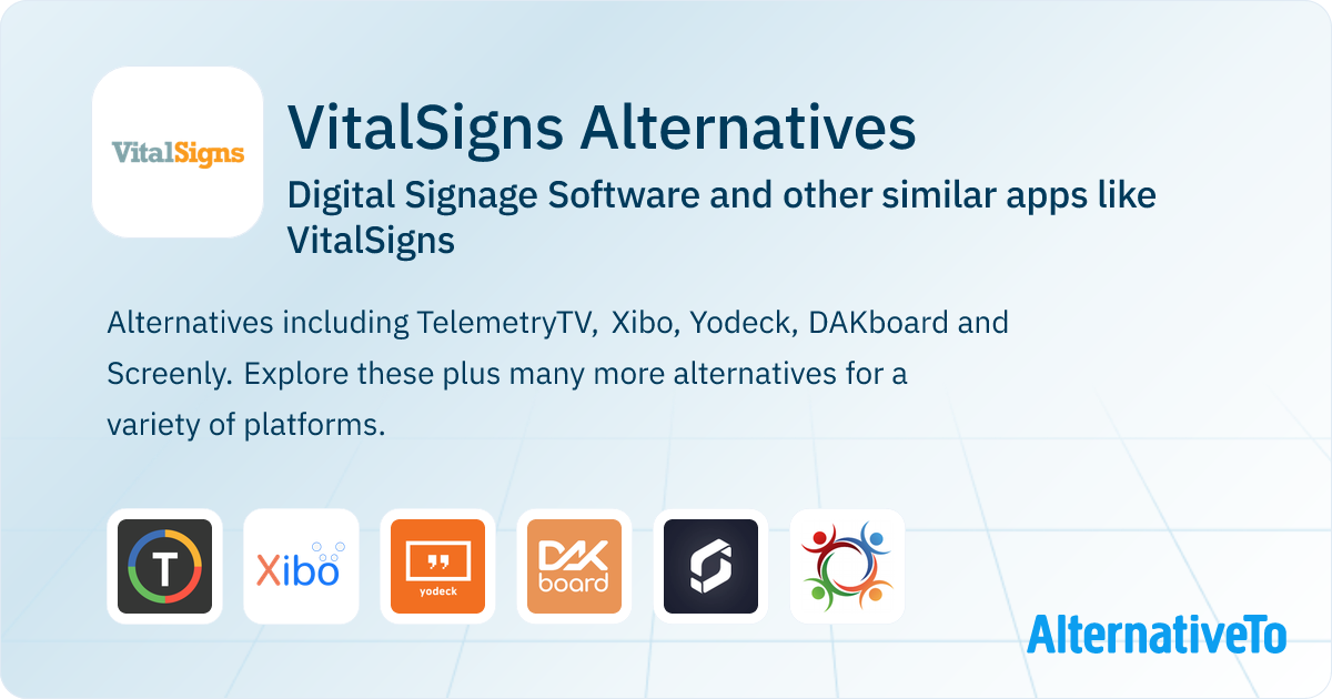 VitalSigns Alternatives: Top 12 Digital Signage Software & Similar Apps ...