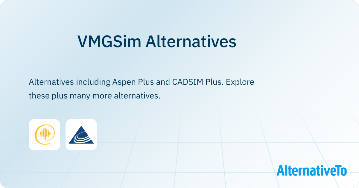 VMGSim Alternatives - Explore Similar Software | AlternativeTo