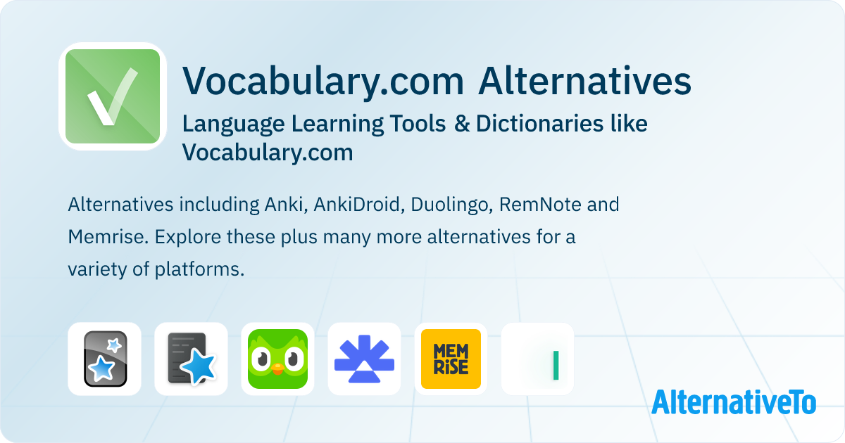Vocabulary.com Alternatives: Top 12 Language Learning Tools | AlternativeTo