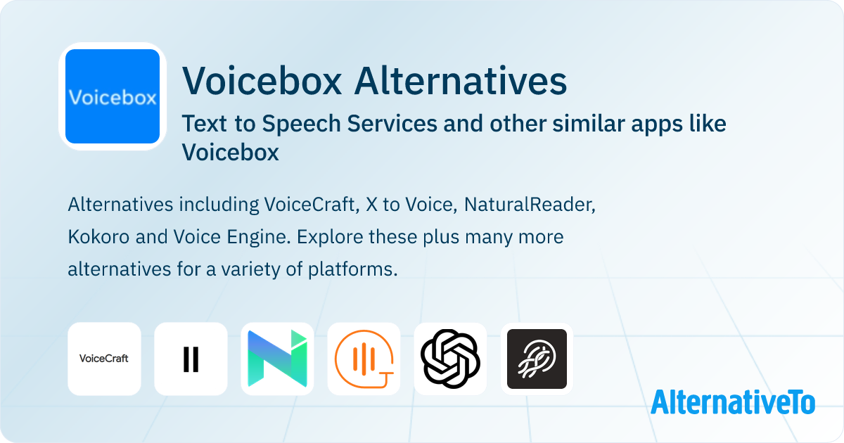 Voicebox Alternatives: Top 12 Text to Speech Services & Similar ...