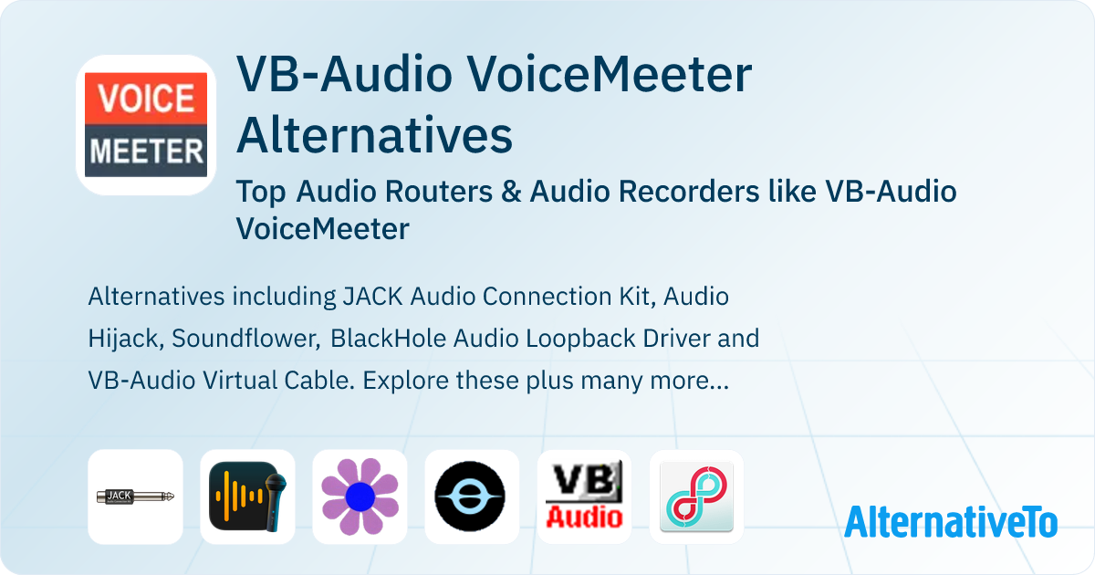 Great VB-Audio VoiceMeeter Alternatives: Top Audio Routers in 2025 ...