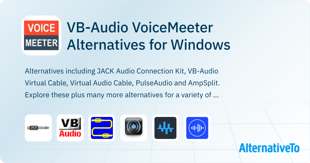 VB-Audio VoiceMeeter Alternatives for Windows: Audio Routers - Page 2 ...