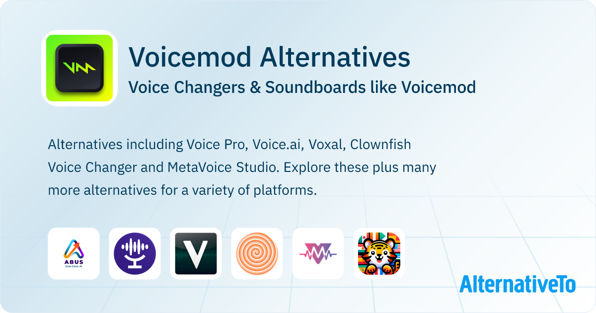 Voicemod Alternatives: Top 12 Voice Changers & Soundboards | AlternativeTo
