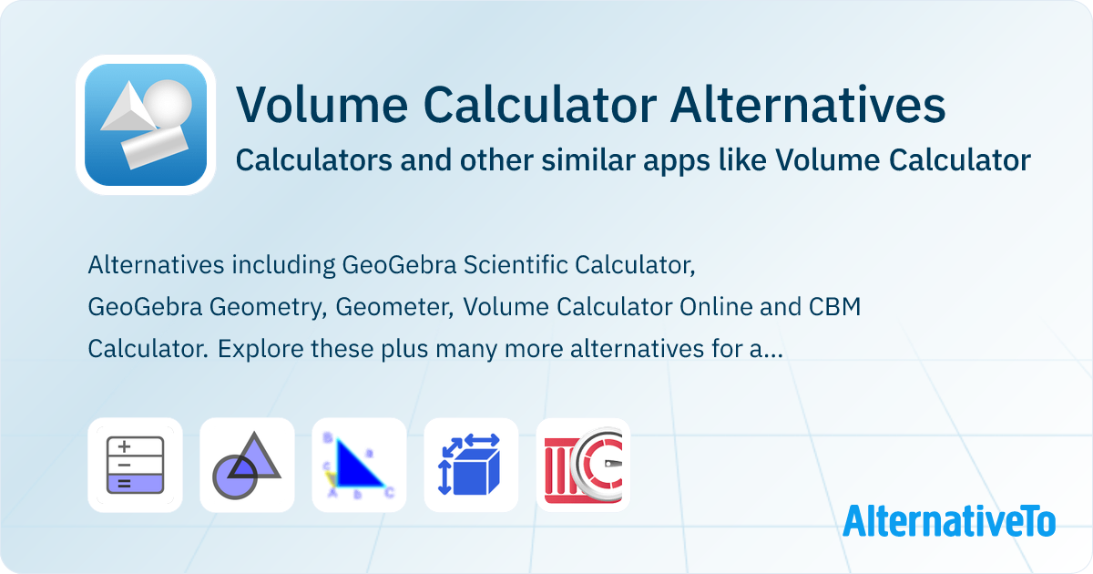 Volume Calculator Alternatives: Top 5 Calculators & Similar Apps ...