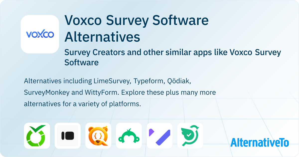 Voxco Survey Software Alternatives: Top 12 Survey Creators & Similar ...