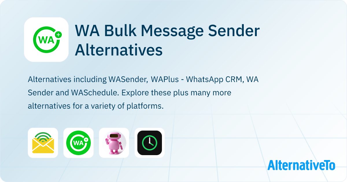 WA Bulk Message Sender Alternatives - Explore Similar Extensions & Add ...
