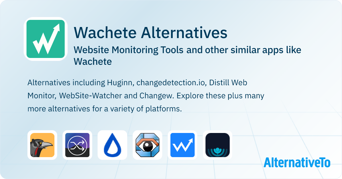 Wachete Alternatives: Top 12 Website Monitoring Tools & Similar Apps ...