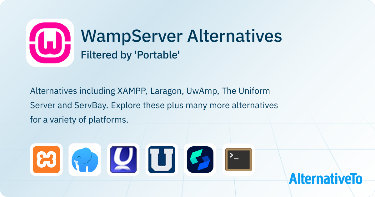 WampServer Alternatives filtered by 'Portable' | AlternativeTo