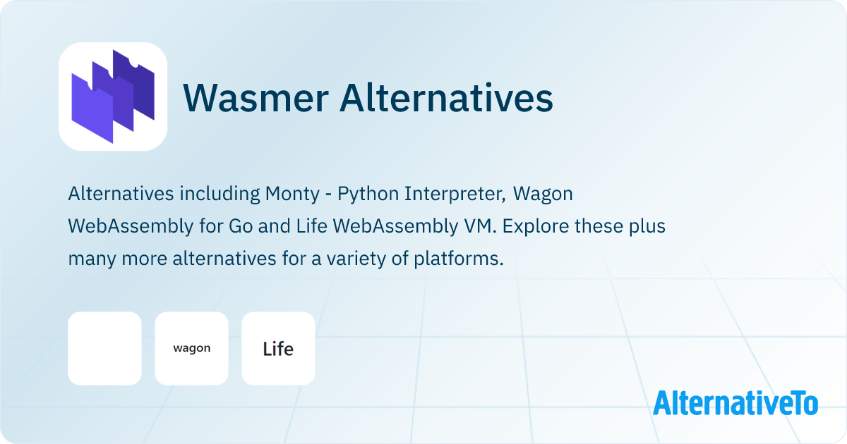 Wasmer Alternatives - Explore Similar Software | AlternativeTo