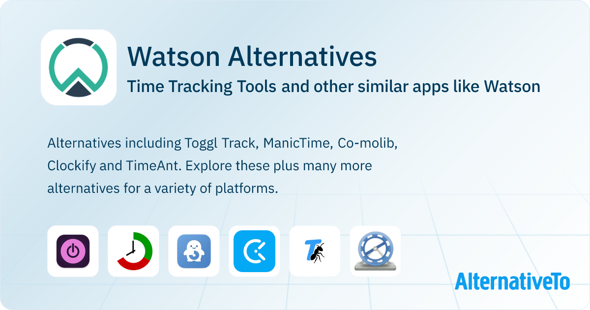 Watson Alternatives: Top 18 Time Tracking Tools & Similar Apps ...
