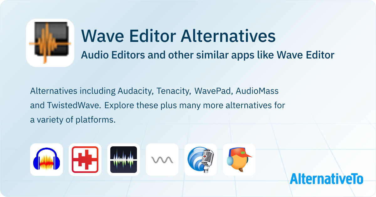 Wave Editor Alternatives: Top 12 Audio Editors & Similar Apps ...