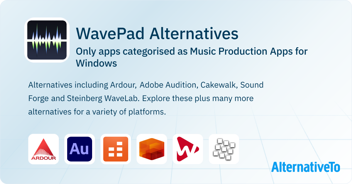 WavePad Alternatives for Windows: Top 7 Music Production Apps ...