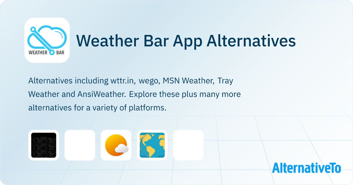 Weather Bar App Alternatives - Explore Similar Software | AlternativeTo