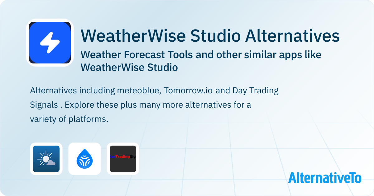 WeatherWise Studio Alternatives: Top 3 Weather Forecast Tools & Similar ...