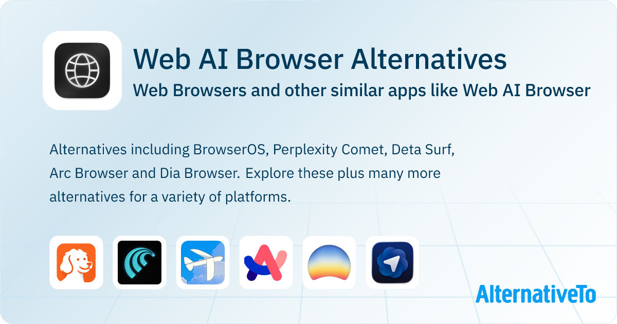 Web AI Browser Alternatives: Top 22 Web Browsers & Similar Apps ...