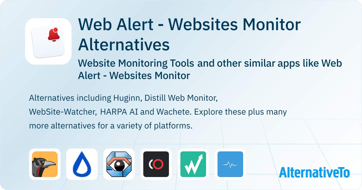 Web Alert - Websites Monitor Alternatives: Top 23 Website Monitoring ...