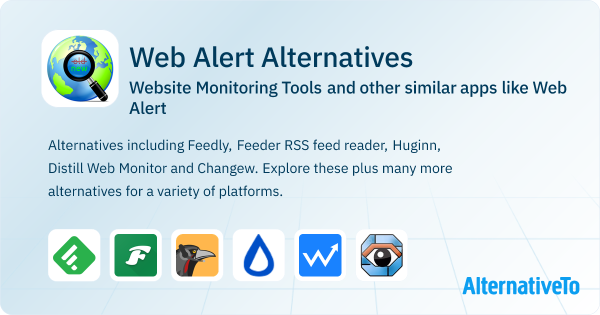 Web Alert Alternatives: Top 12 Website Monitoring Tools & Similar Apps ...