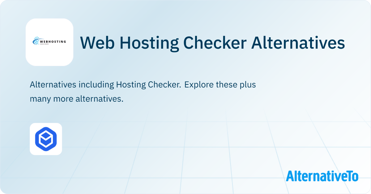 Web Hosting Checker Alternatives - Explore Similar Sites & Apps ...