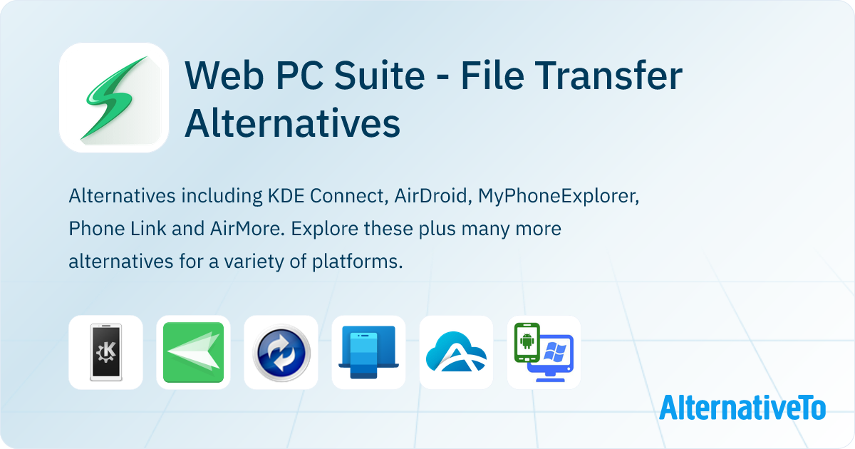 Web PC Suite - File Transfer Alternatives and Similar Apps | AlternativeTo