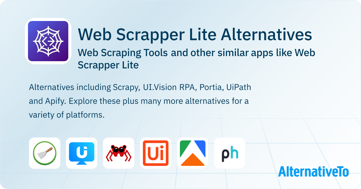 Web Scrapper Lite Alternatives: Top 9 Web Scraping Tools & Similar Apps ...