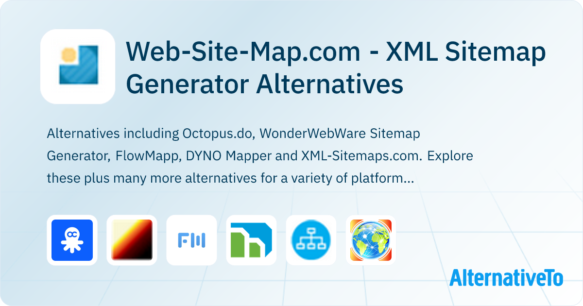 Web-Site-Map.com - XML Sitemap Generator Alternatives - Explore Similar ...