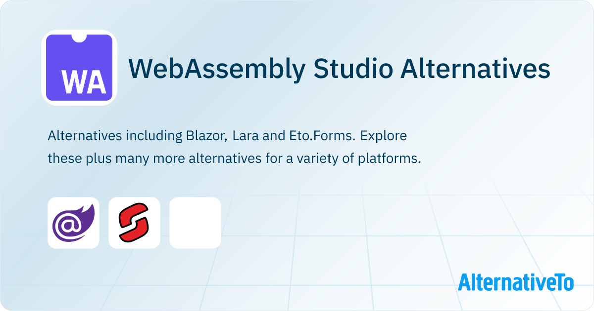 WebAssembly Studio Alternatives - Explore Similar Software | AlternativeTo