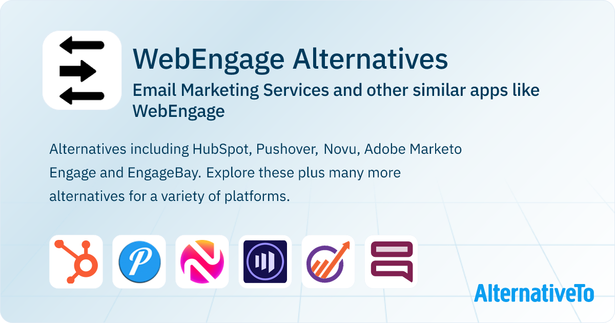 WebEngage Alternatives: Top 12 Email Marketing Services & Similar ...