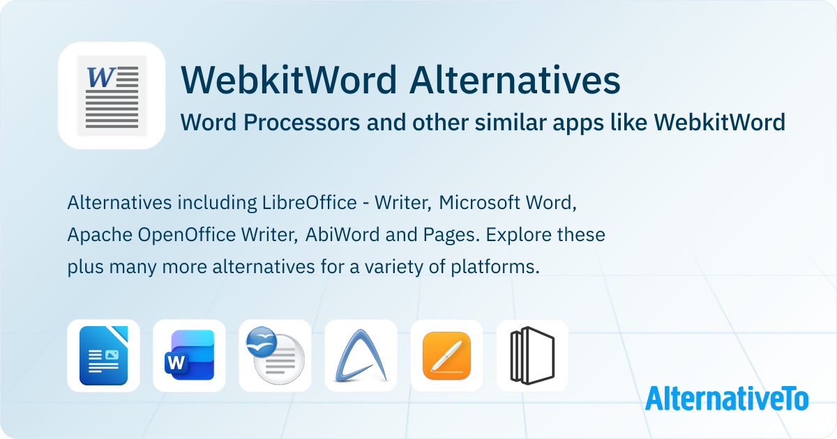 WebkitWord Alternatives: Top 12 Word Processors & Similar Apps ...