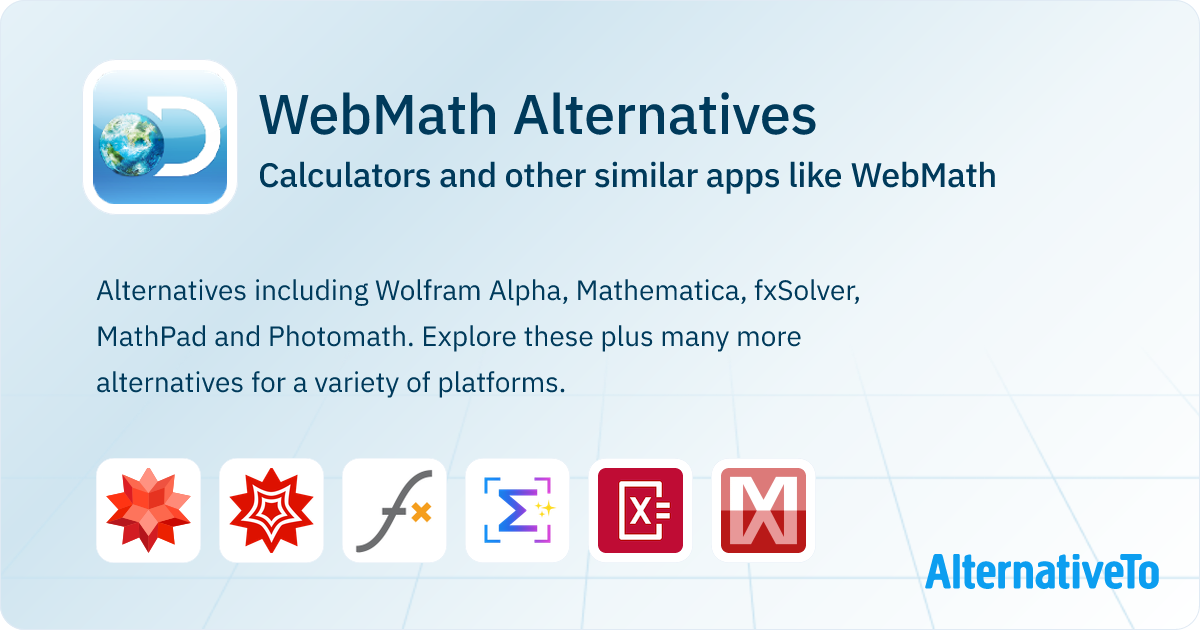 WebMath Alternatives: Top 23 Calculators & Similar Websites | AlternativeTo