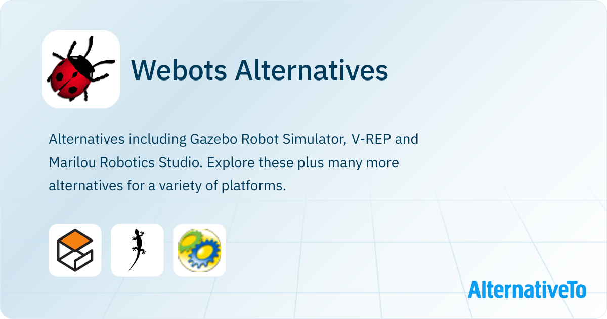Webots Alternatives - Explore Similar Software | AlternativeTo