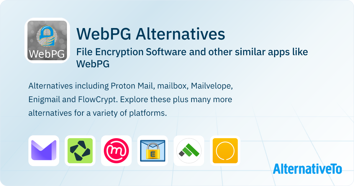 WebPG Alternatives: Top 14 File Encryption Software & Similar Apps ...