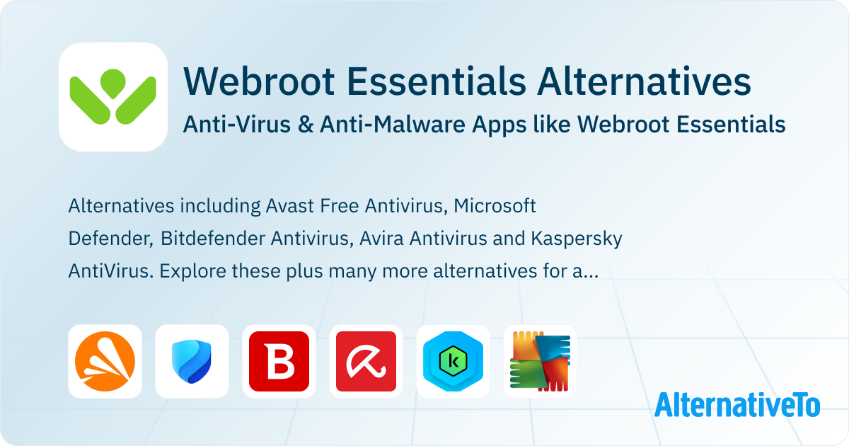 Webroot Essentials Alternatives: Top 12 Anti-Virus Apps | AlternativeTo