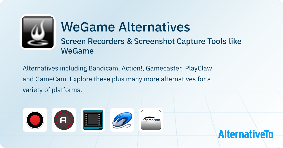 WeGame Alternatives: Top 5 Screen Recorders | AlternativeTo