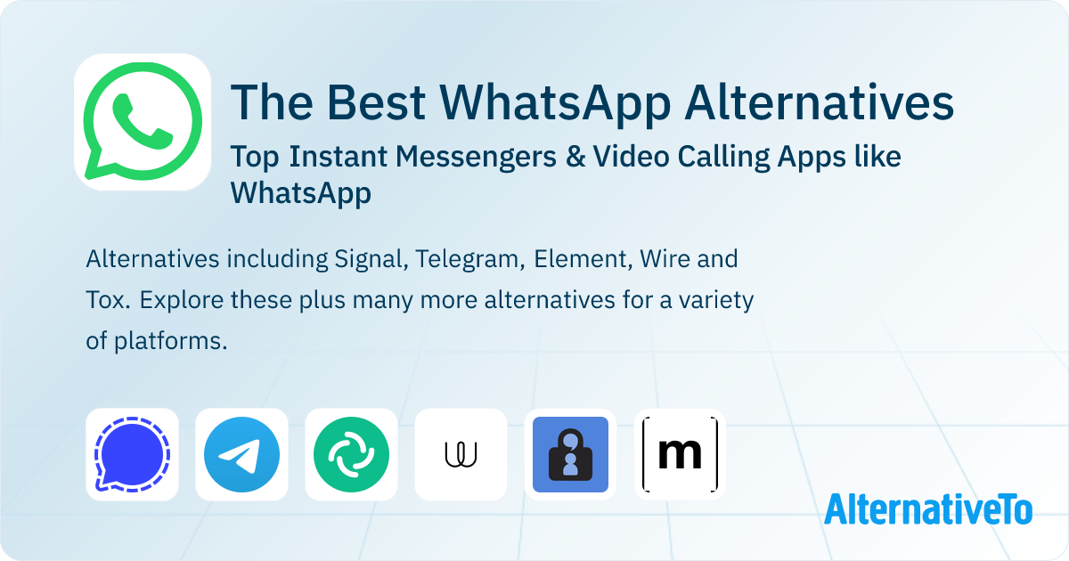 WhatsApp Alternatives: Top 12 Instant Messengers from the EU | AlternativeTo