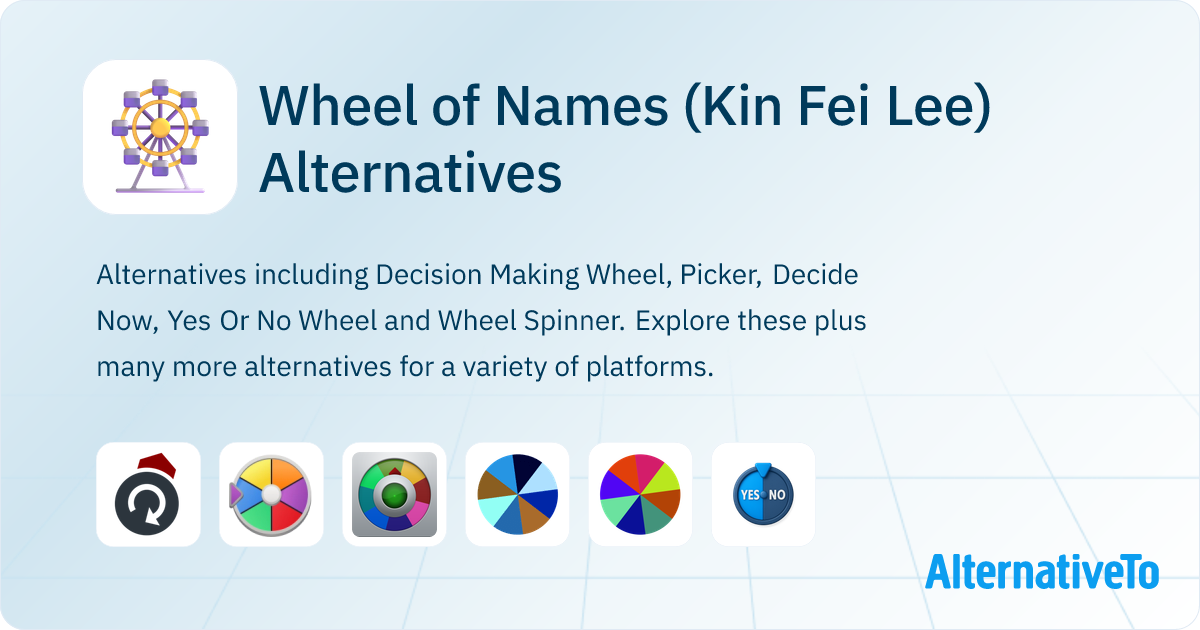 Wheel of Names (Kin Fei Lee) Alternatives - Explore Similar Sites ...