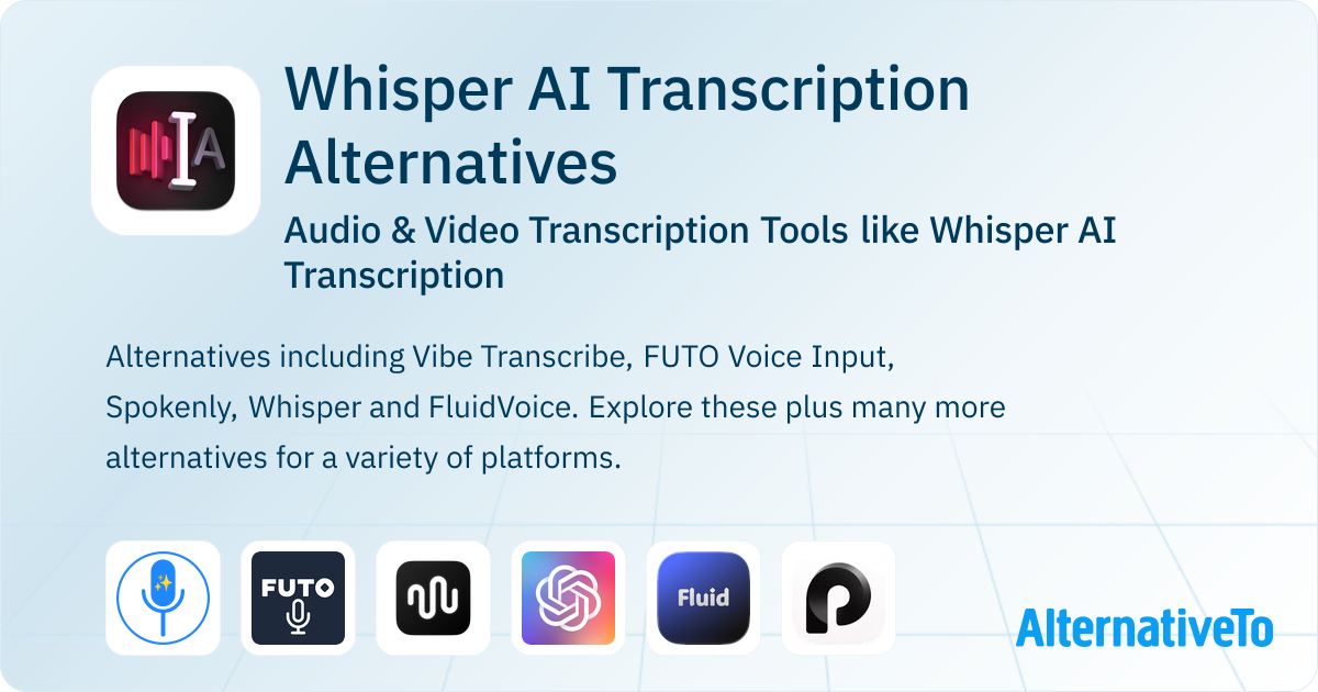 Whisper AI Transcription Alternatives: Top 12 Audio Transcription Tools ...