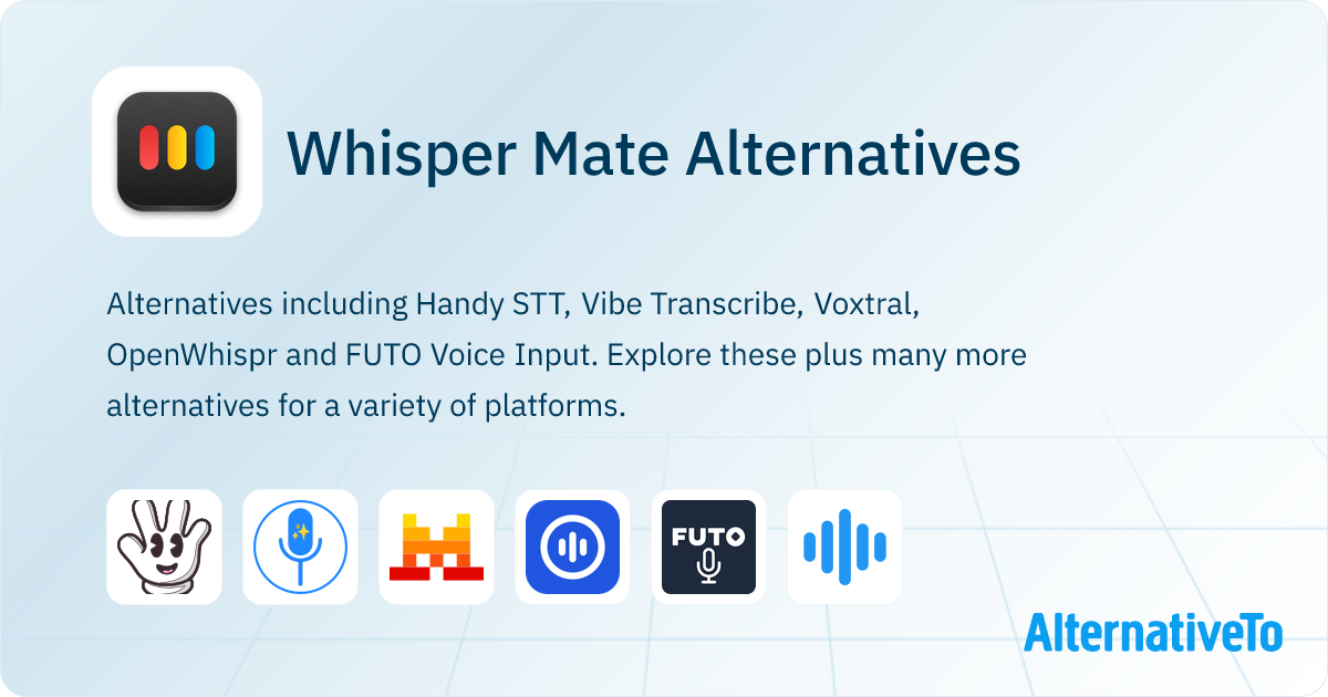Whisper Mate Alternatives - Explore Similar Software | AlternativeTo