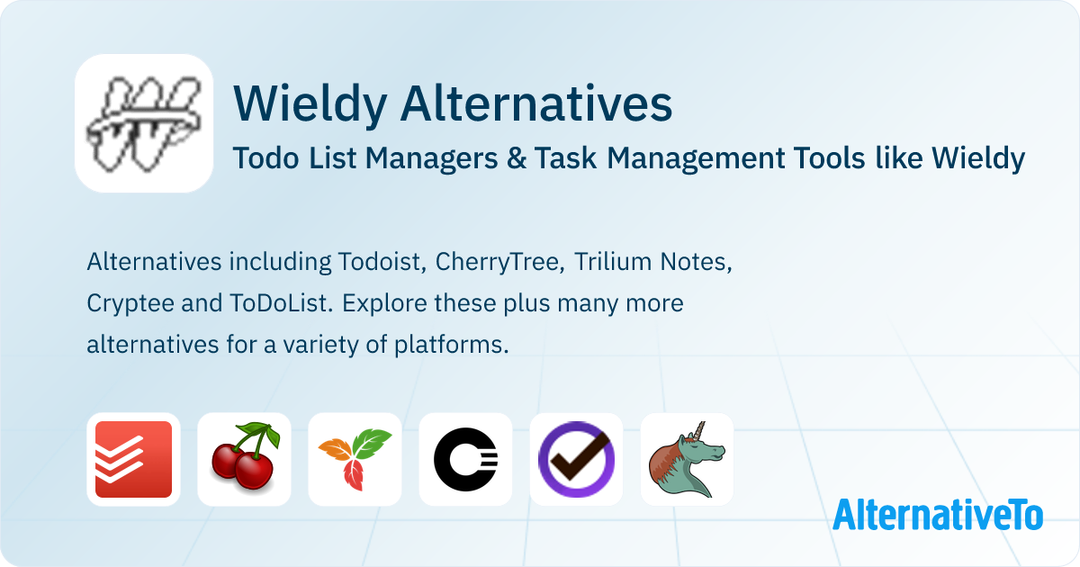 Wieldy Alternatives: Top 12 Todo List Managers | AlternativeTo