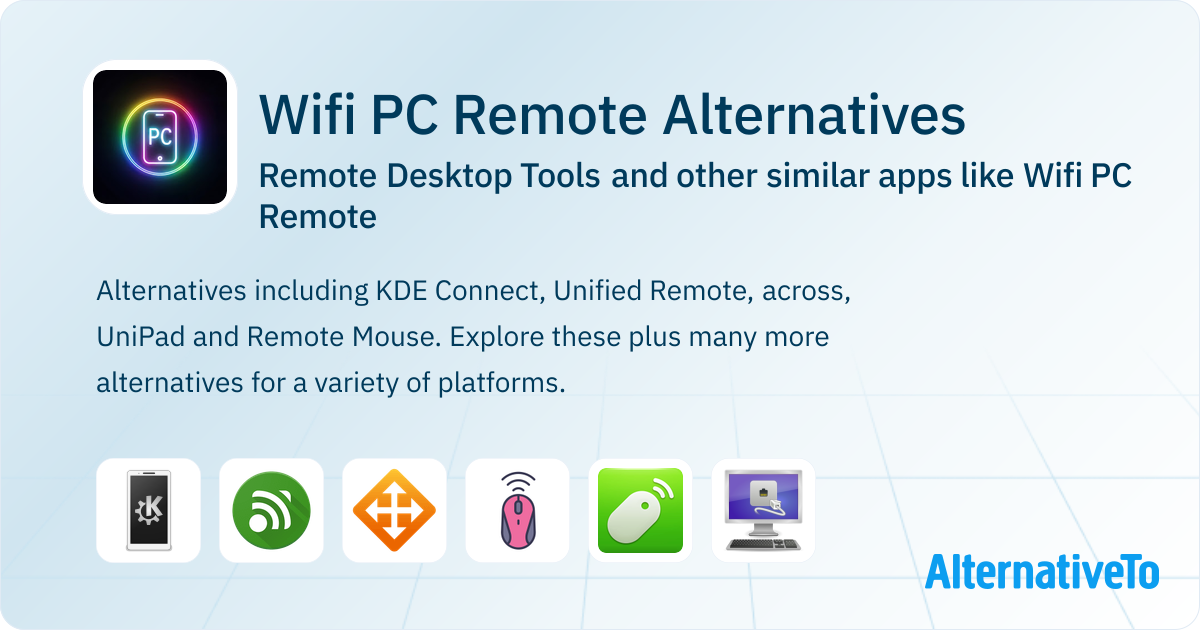 Wifi PC Remote Alternatives: Top 20 Remote Desktop Tools & Similar Apps ...
