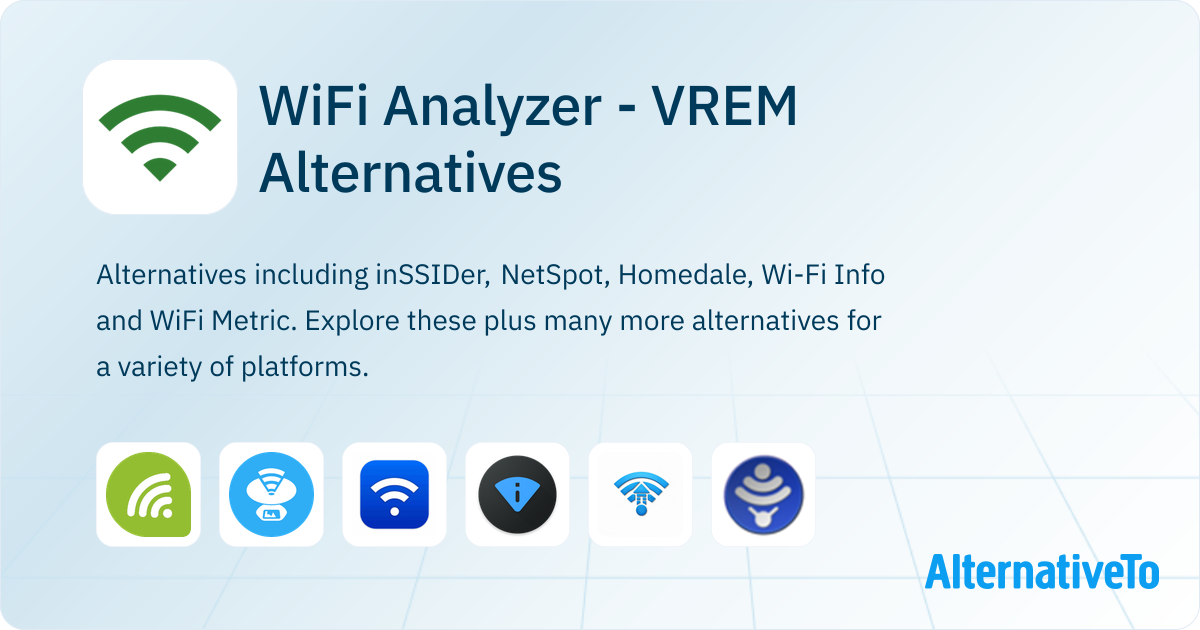 WiFi Analyzer - VREM Alternatives - Explore Similar Apps | AlternativeTo