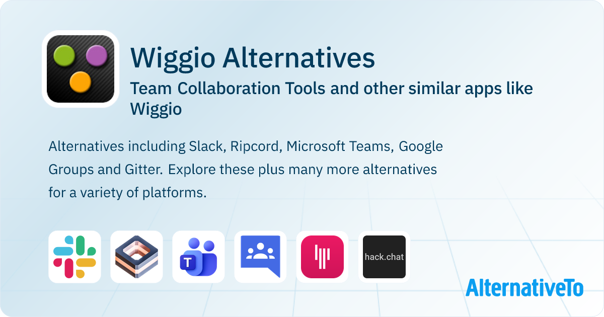 Wiggio Alternatives: Top 12 Team Collaboration Tools & Similar Websites ...