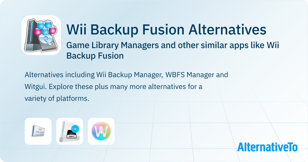 Wii Backup Fusion Alternatives: Top 3 Game Library Managers & Similar ...