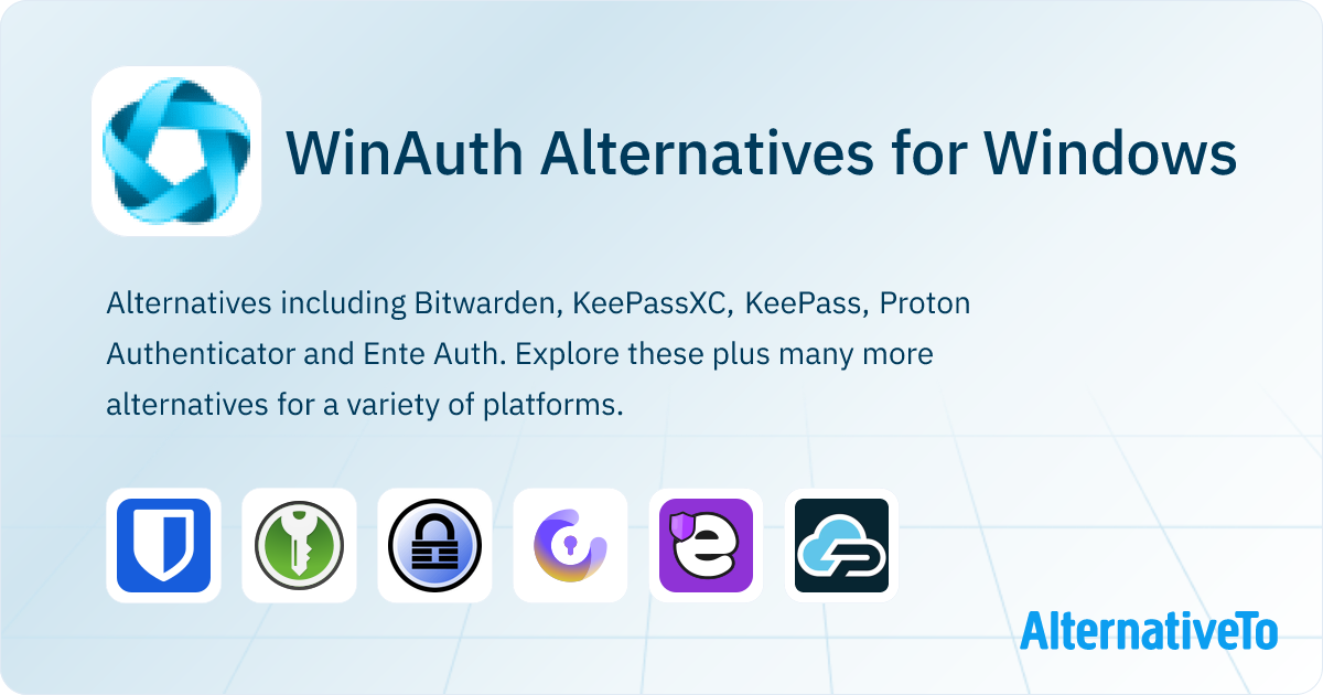 WinAuth Alternatives for Windows: Top 9 Authenticators & Similar Apps ...