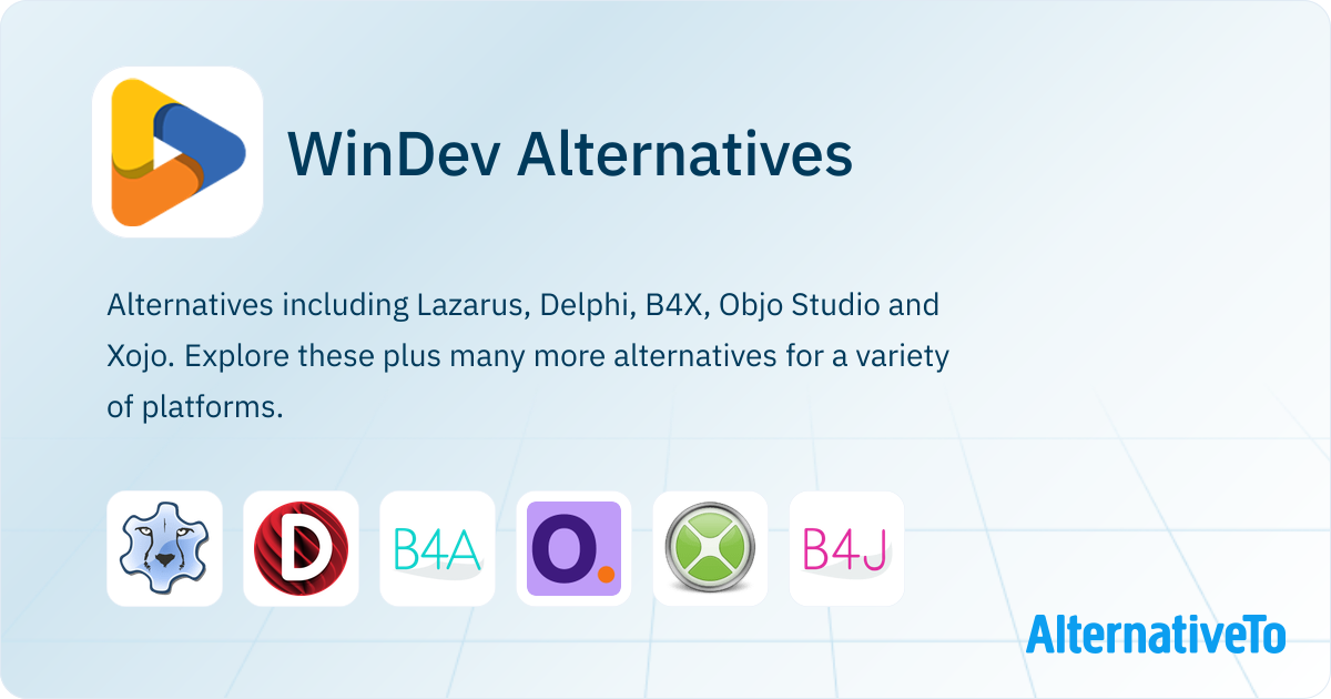 WinDev Alternatives - Explore Similar Software | AlternativeTo