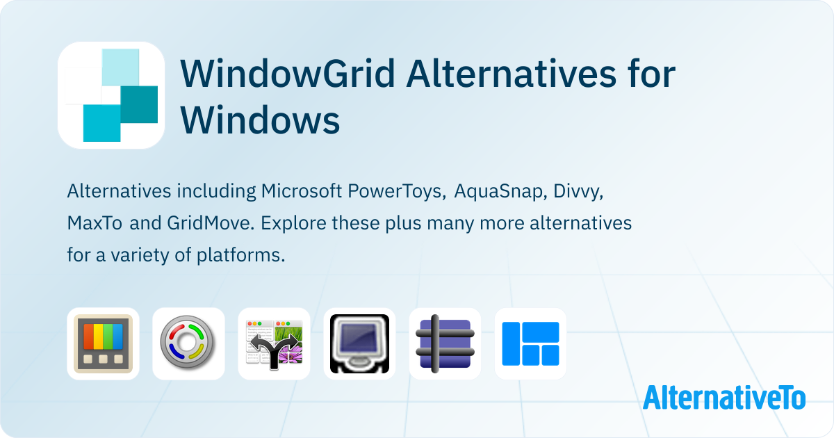 WindowGrid Alternatives for Windows: Top 12 Window Managers & Similar ...