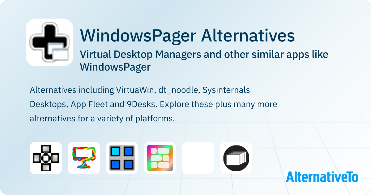 WindowsPager Alternatives: Top 12 Virtual Desktop Managers & Similar ...