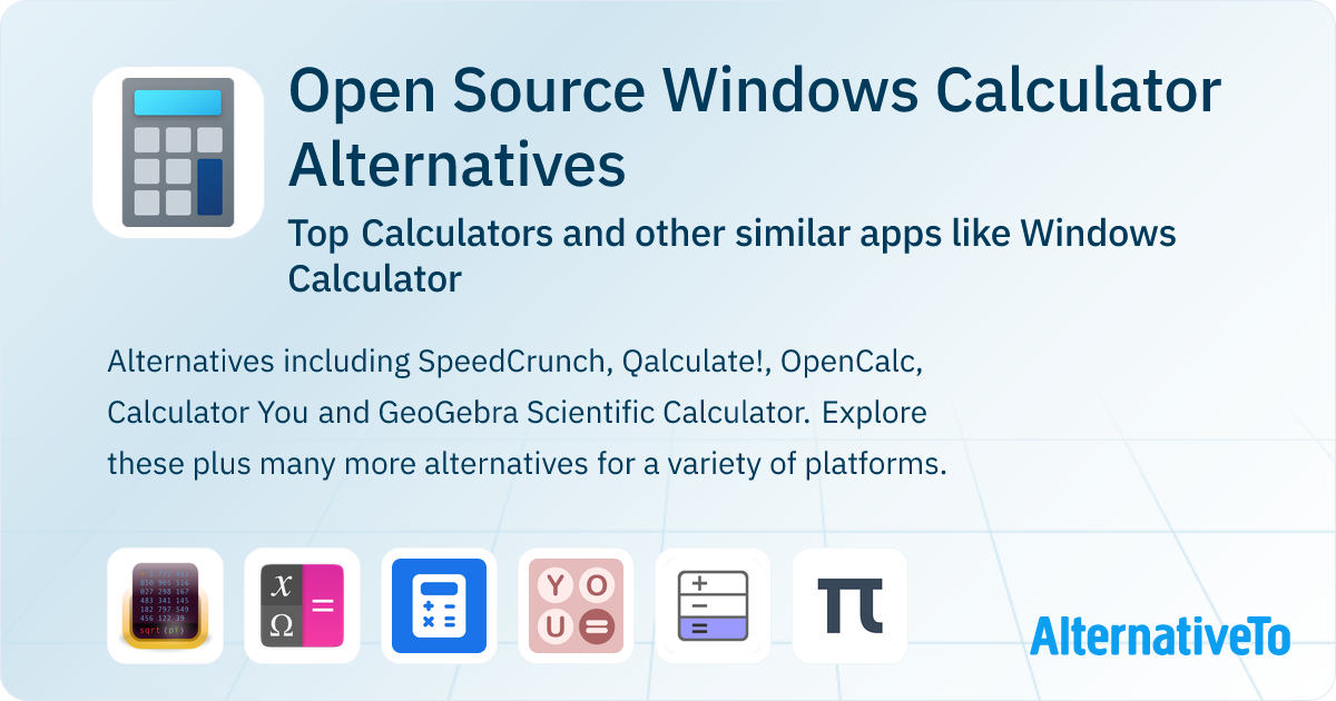Open Source Windows Calculator Alternatives: Top 12 Calculators ...